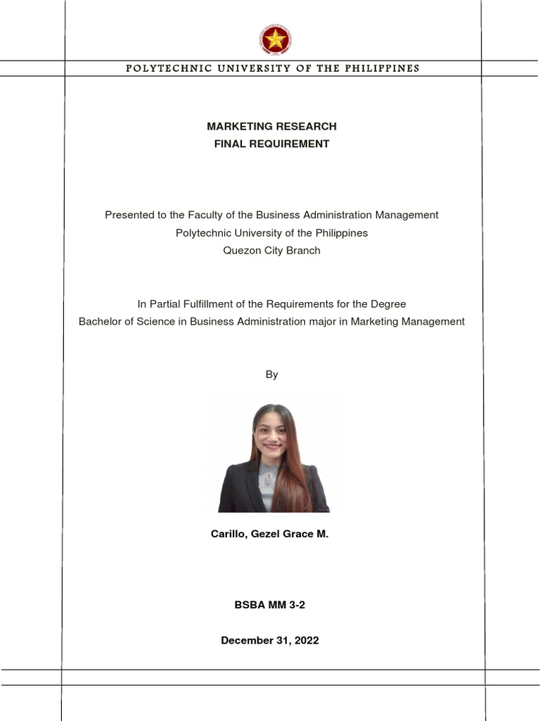 Gezel Garce M. Carillo-Bsba MM 3-2 | PDF | Marketing | Consumer Behaviour