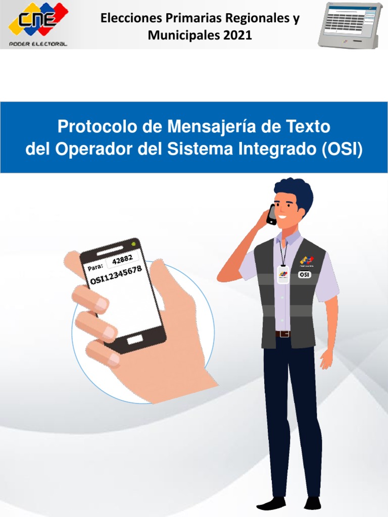 Protocolo SMS para OSI en Elecciones | PDF | Mensaje de texto | Modelo osi