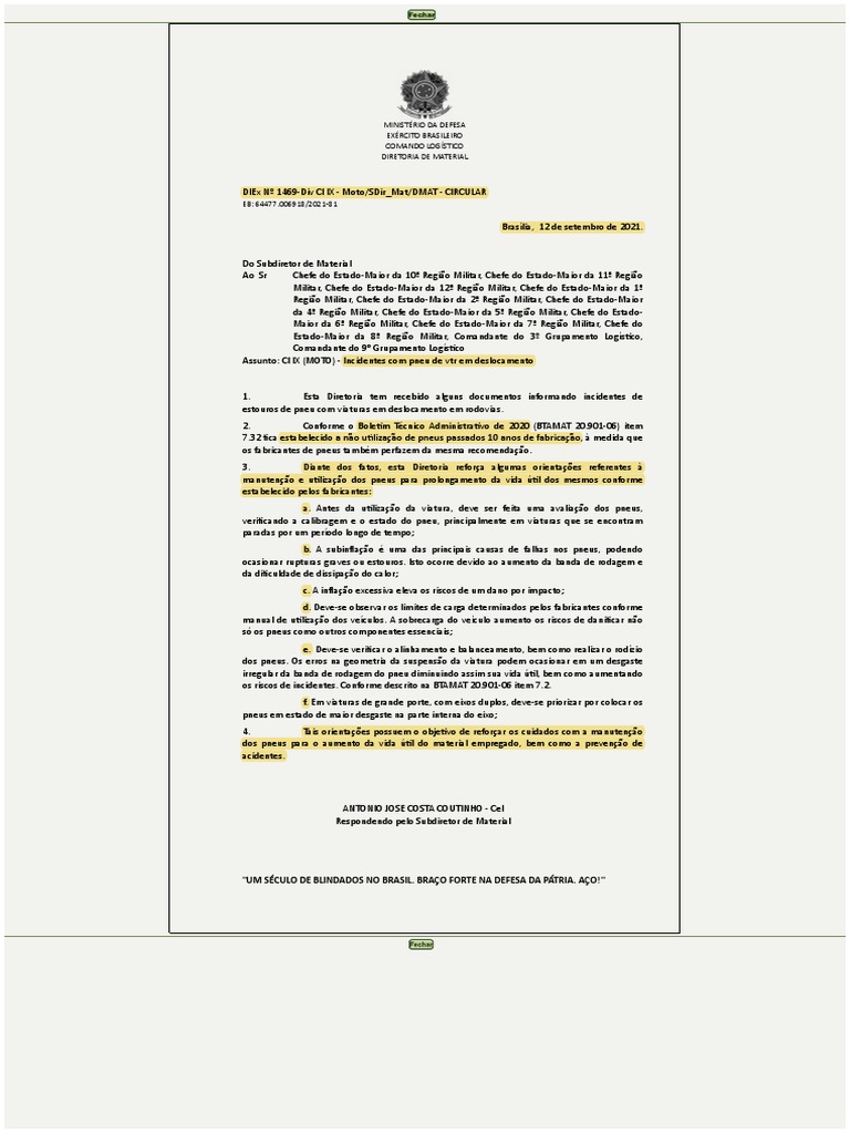 Diex NR 1469-Div CL Ix - Moto-Sdir Mat - Circular | PDF | Pneu | Staff ...