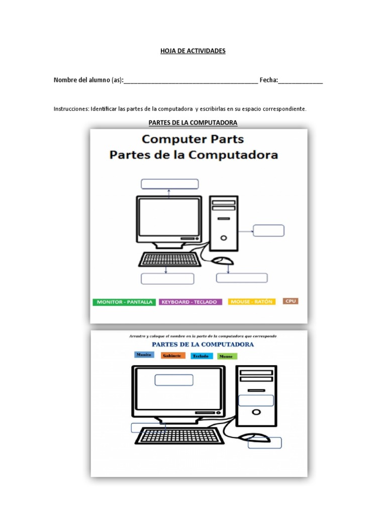 Identificación de Partes de la Computadora | PDF | Informática