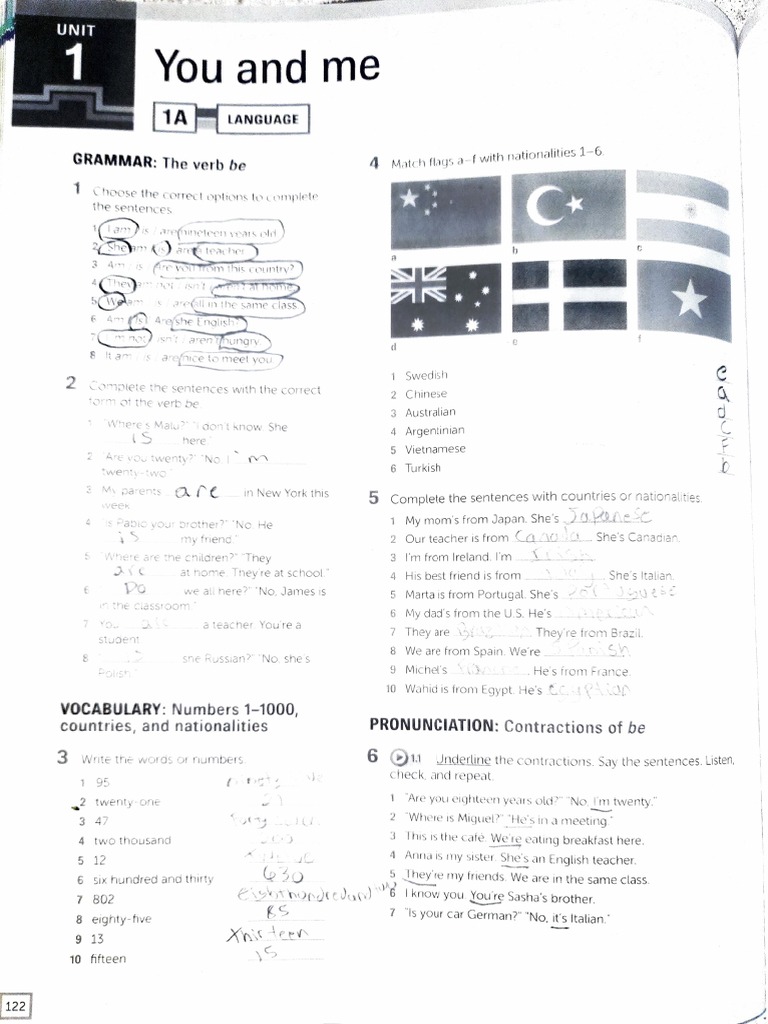 Workbook Unit 1 | PDF