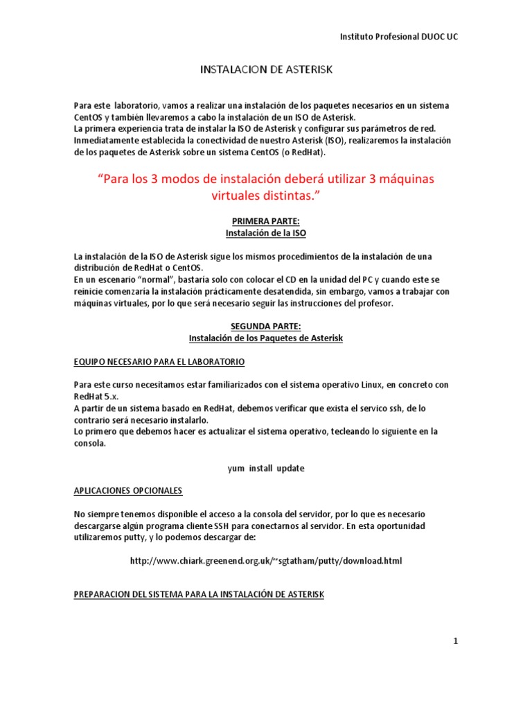 Instalacion de Asterisk | PDF | Sistema operativo | Compilador