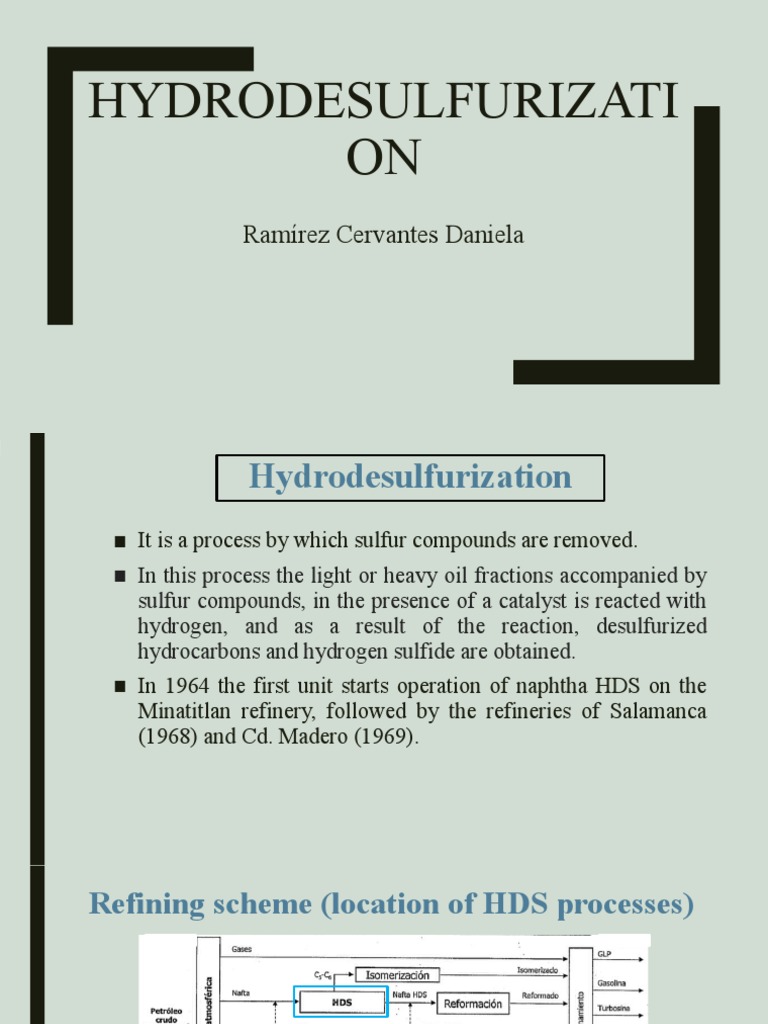 Hydro de Sulfur Ization | PDF