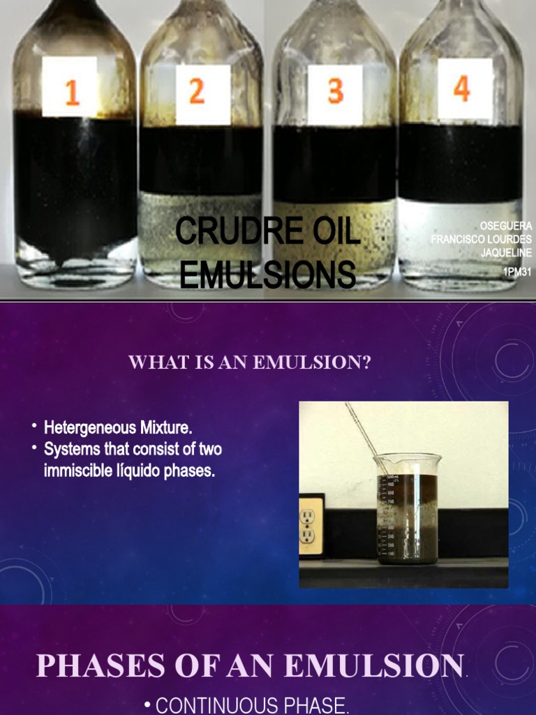 Understanding Crude Oil Emulsions | PDF