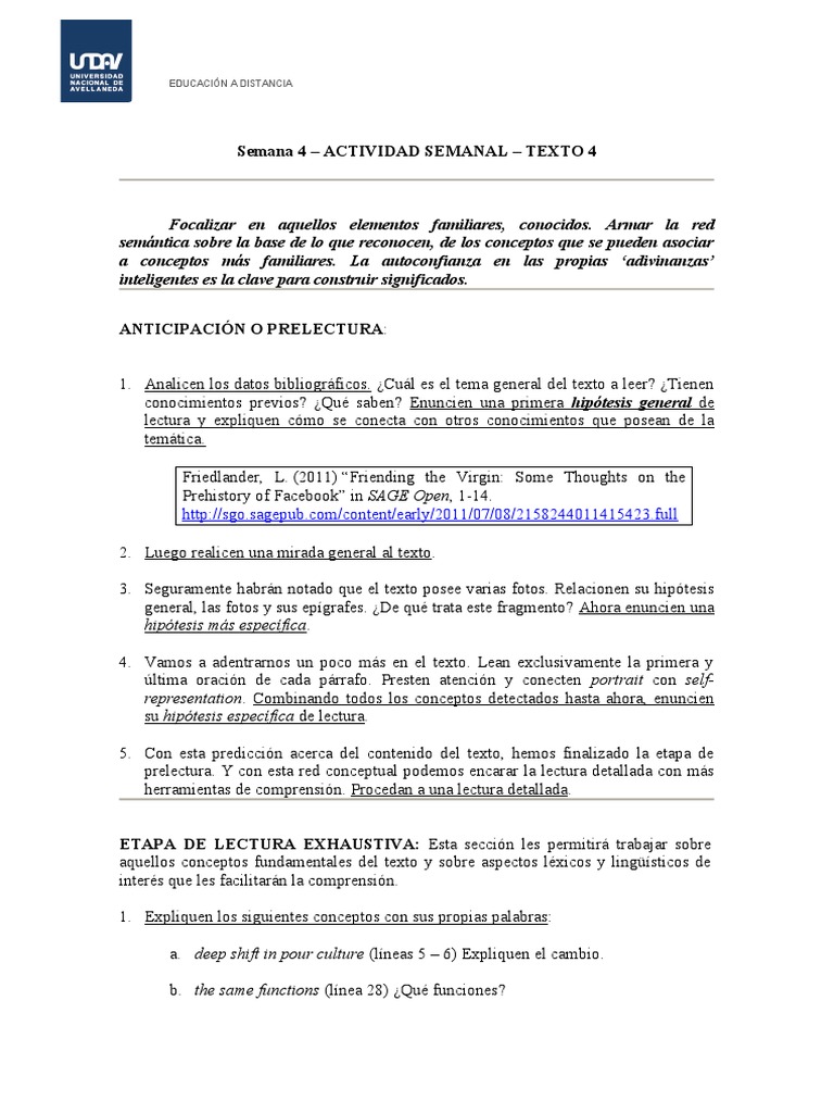 Consignas Actividad Clase 4 | PDF