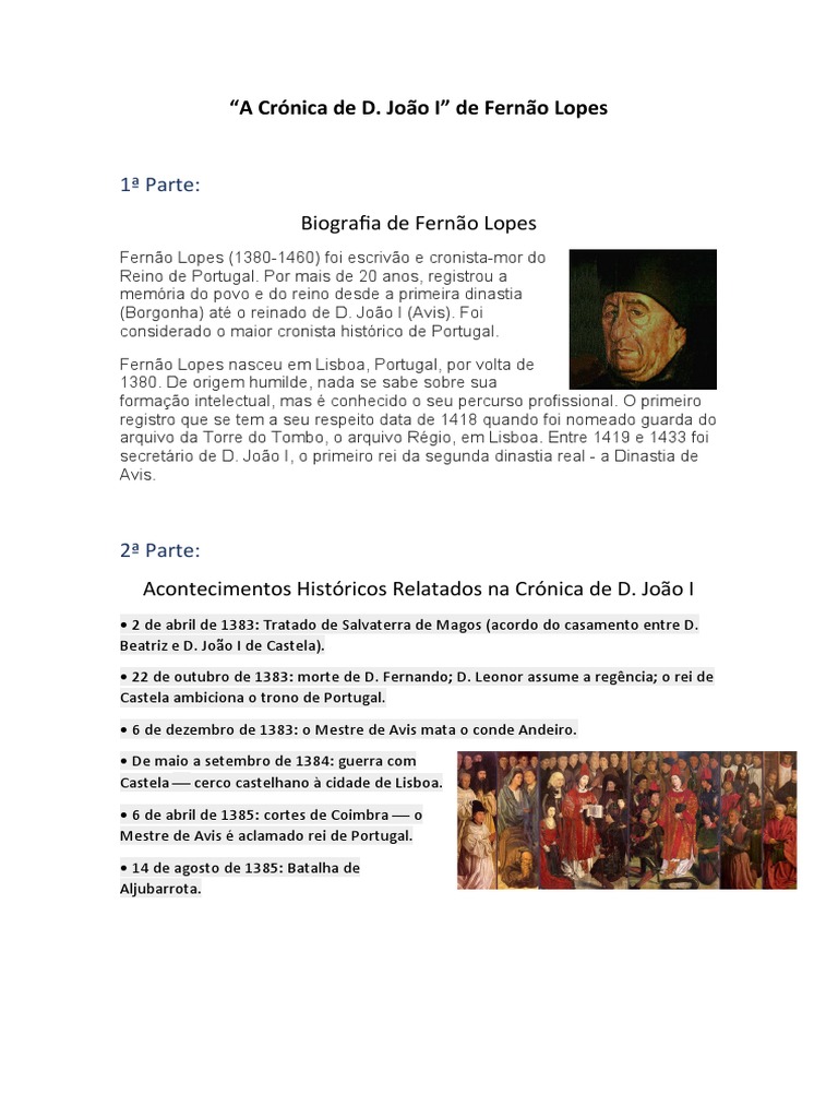A Crónica de D. João I | PDF