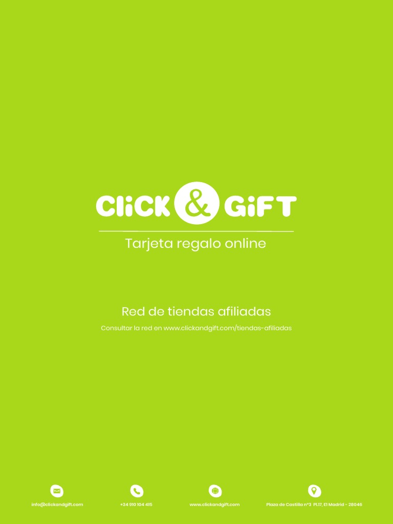 Comercios Afiliados Click&Gift | PDF