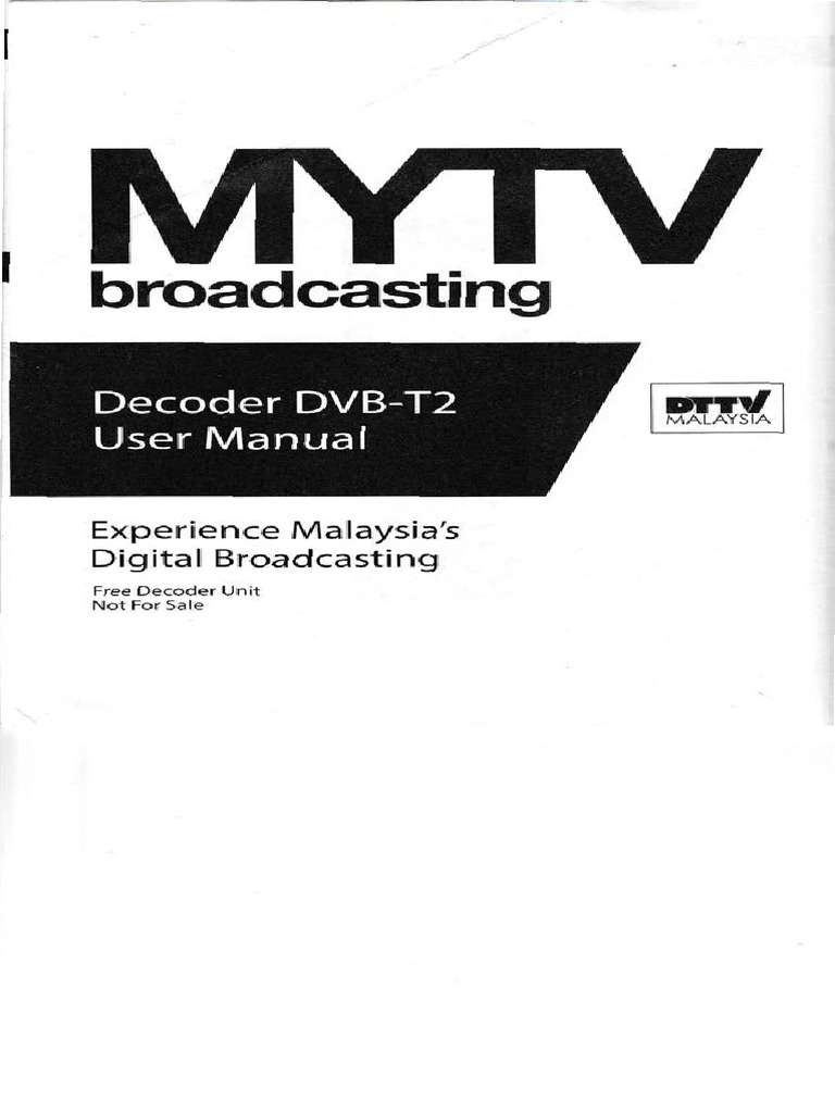 MYTV Manual | PDF