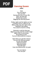 Dancing Queen - Lyrics | PDF