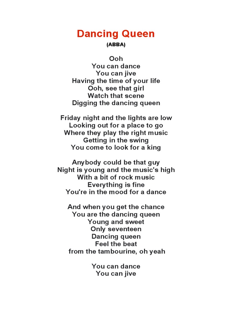 12-Dancing Queen | PDF