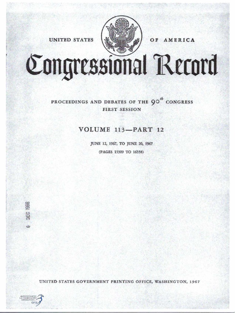 Congressional Record 14th Amendment Unconstitu | PDF