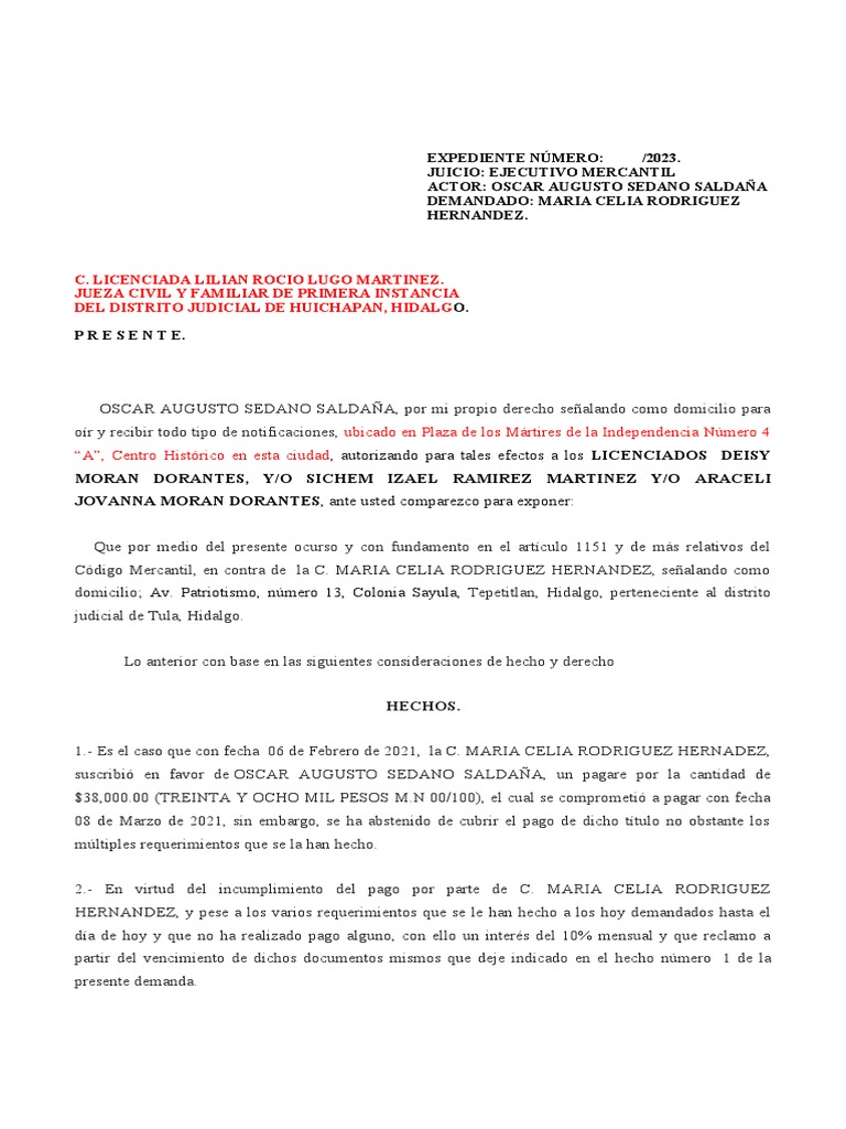 E.M. Augusto Vs Maria Celia | PDF | Ciencias sociales | Derecho