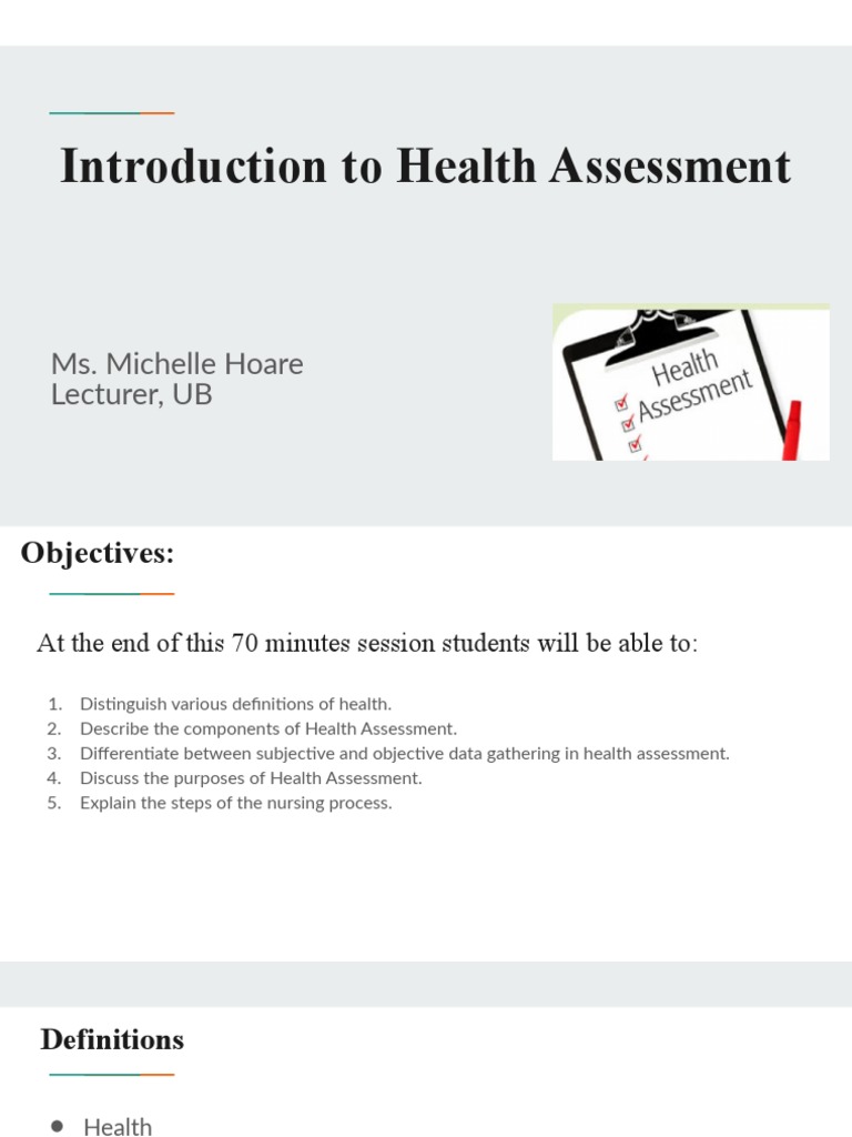 Physical Assessment - Introduction | PDF | Physical Examination | Nursing