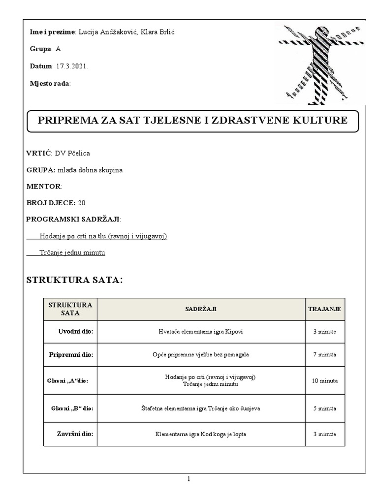Primjer Studenti (Kineziologija, Priprema) | PDF