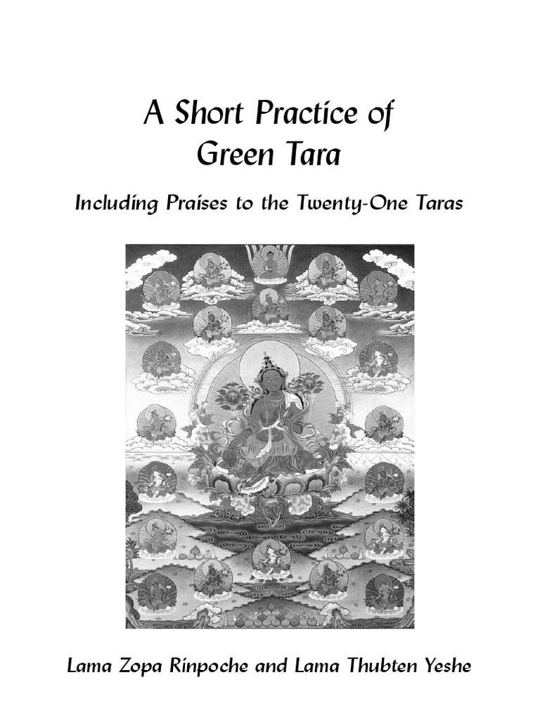 Green-Tara-Sadhana-w-21-taras | PDF | Nondualism | Buddhist Philosophical Concepts