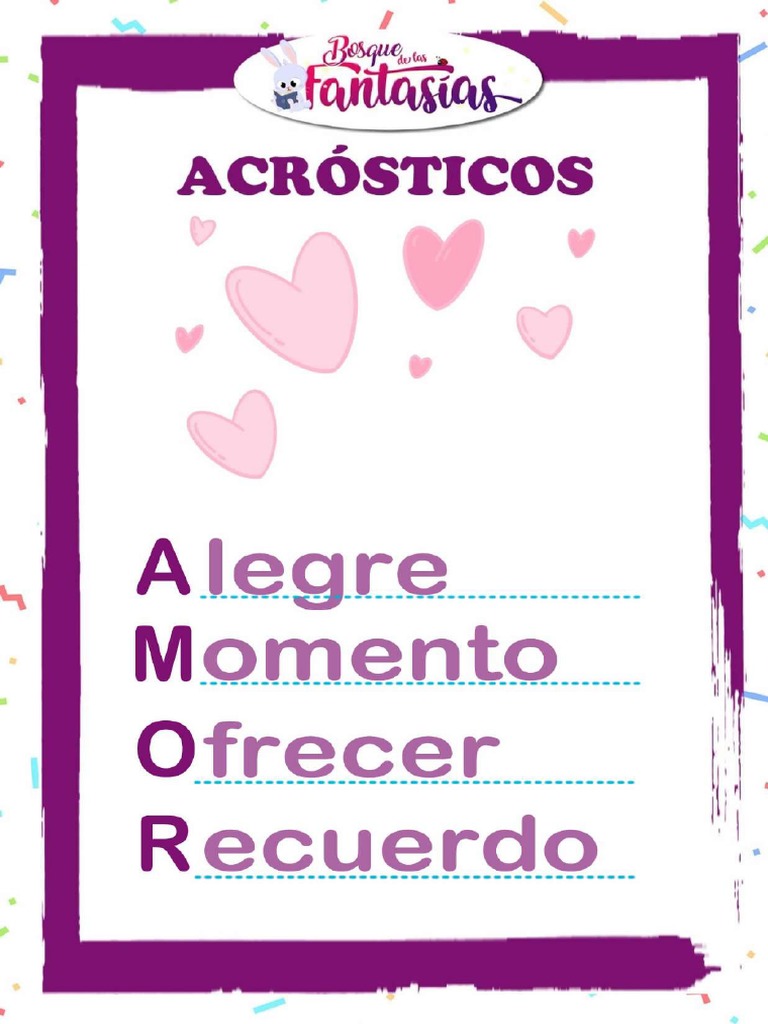 Ejemplos de Acrósticos | PDF