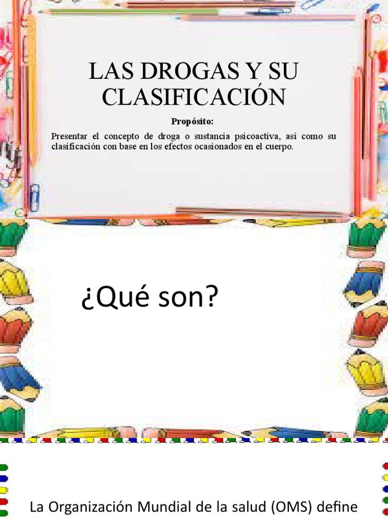 Las Drogas y Su Clasificación | PDF