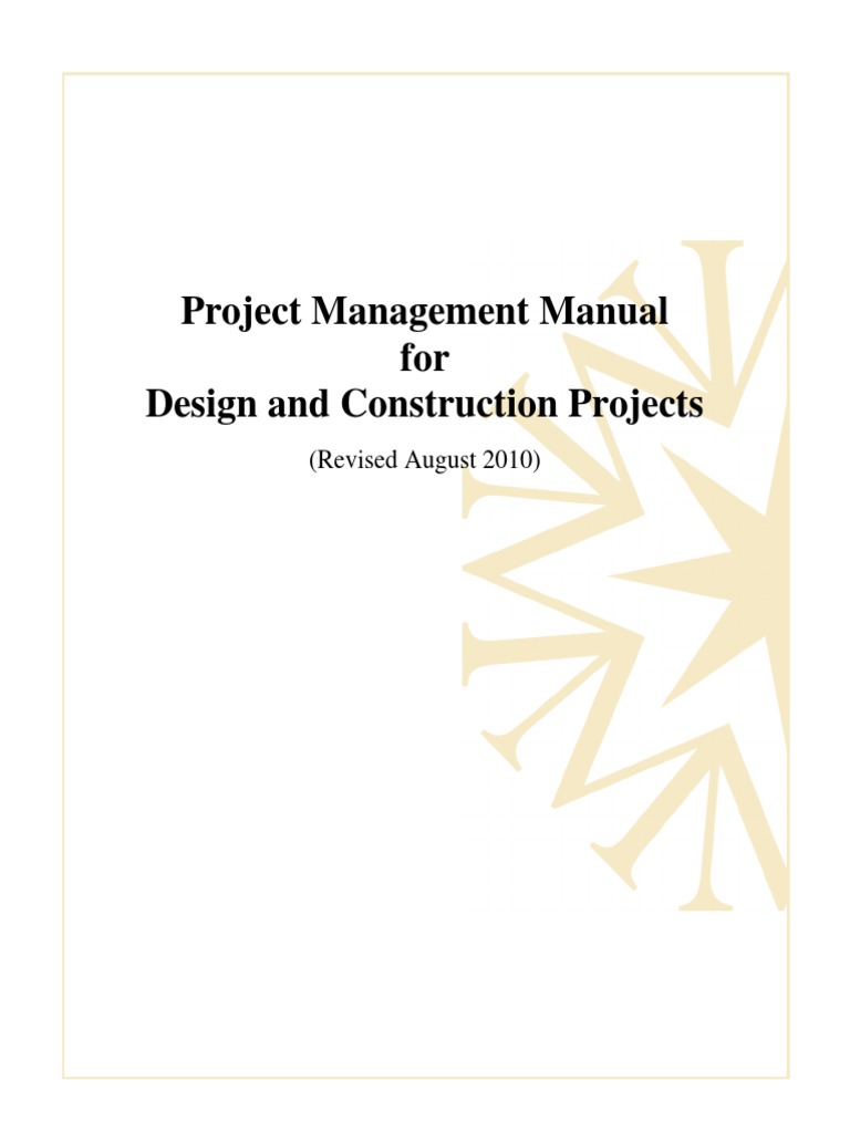 Project Management Manual for Design And | PDF | Project Management ...