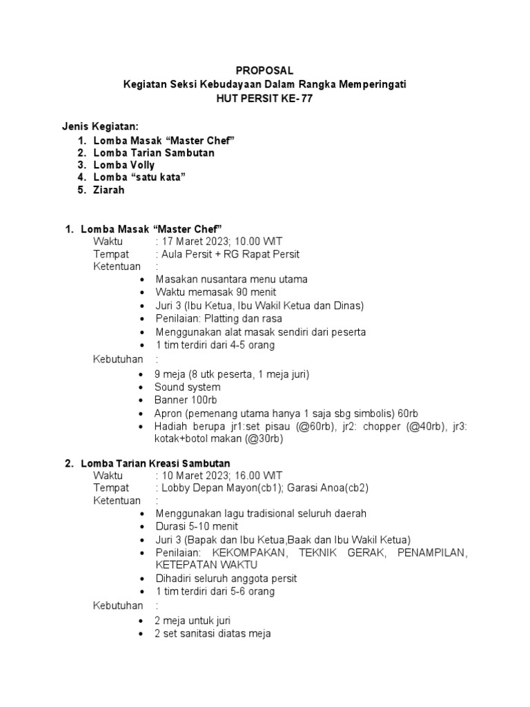 Proposal PERSIT | PDF