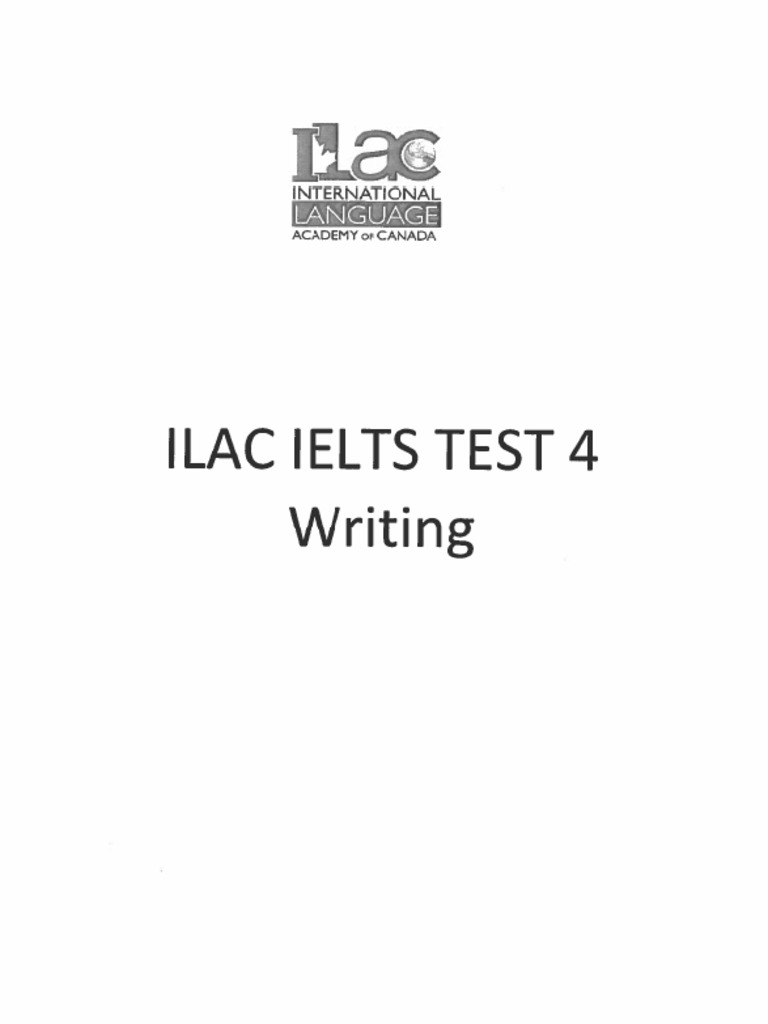 3. ILAC IELTS Test 04 - Writing (Tables) | PDF