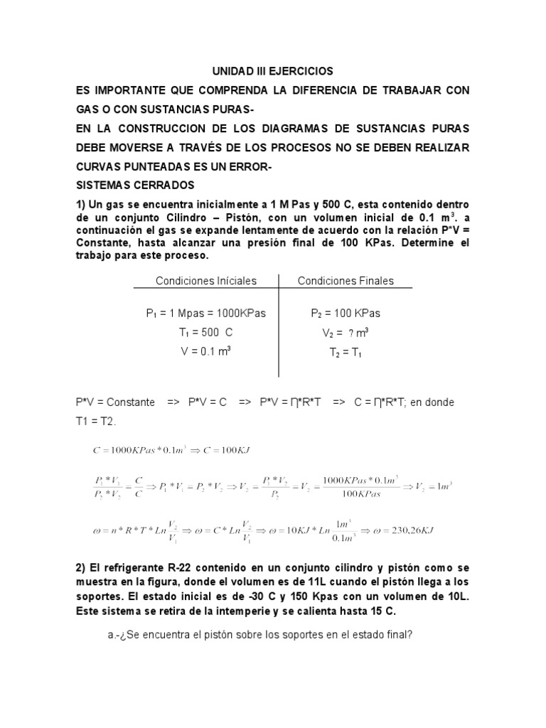 Unidad Iii Ejercicios Clase | PDF