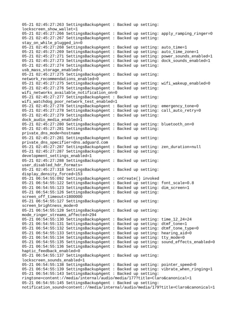 Settingsprovider Pdf