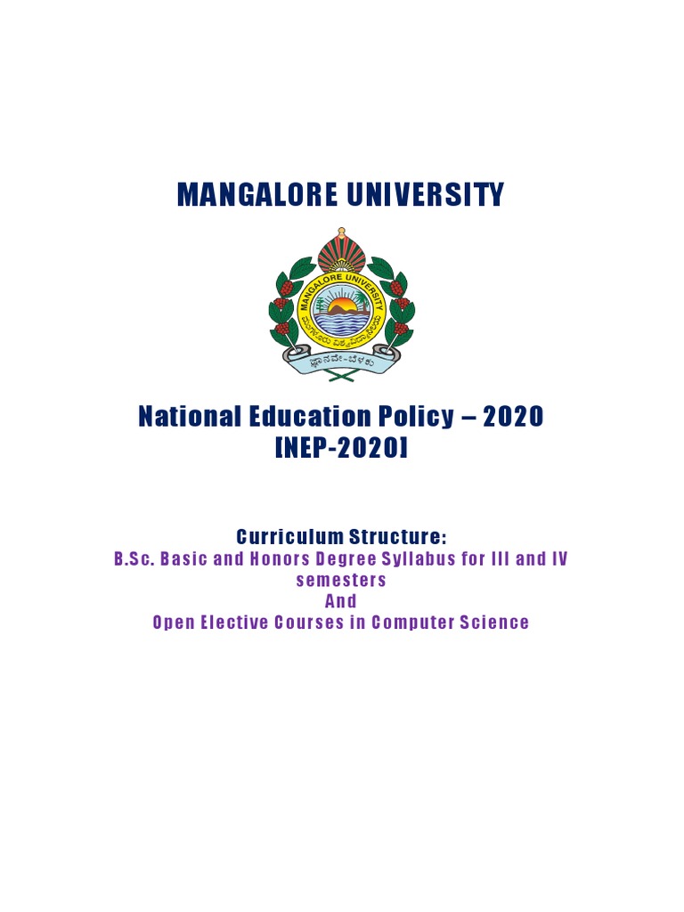 BSC CS-NEP III & IV SEM | PDF | Relational Database | Relational Model