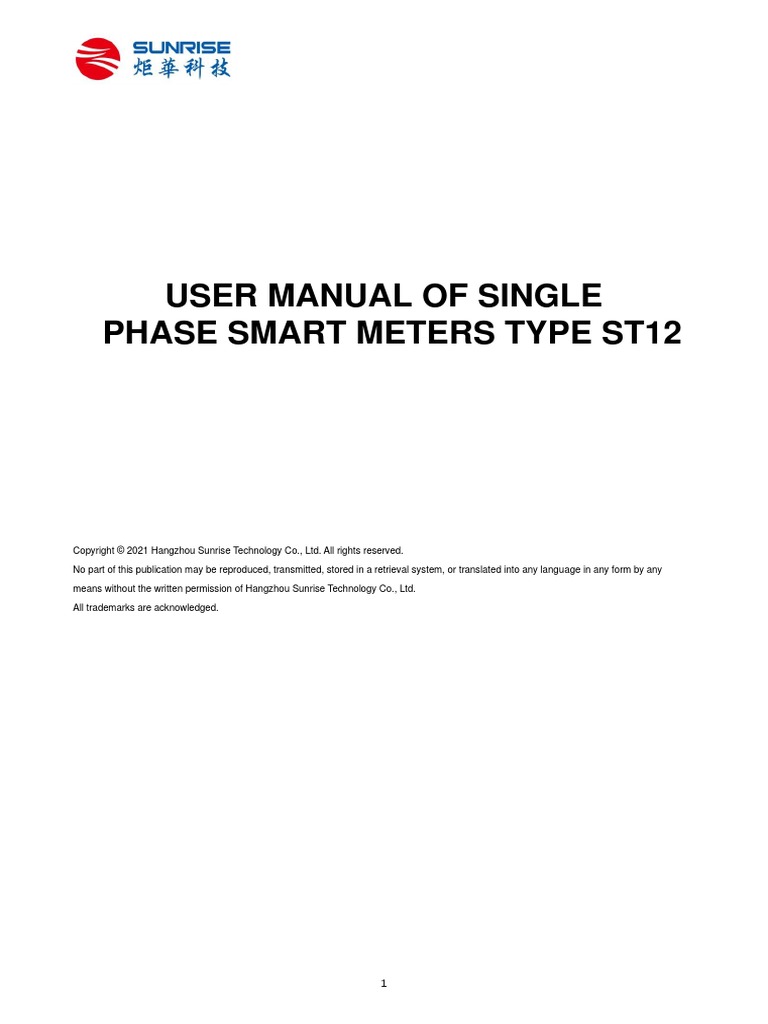 ST12 - Technical Manual - v3.1 | PDF | Electrical Engineering | Electricity