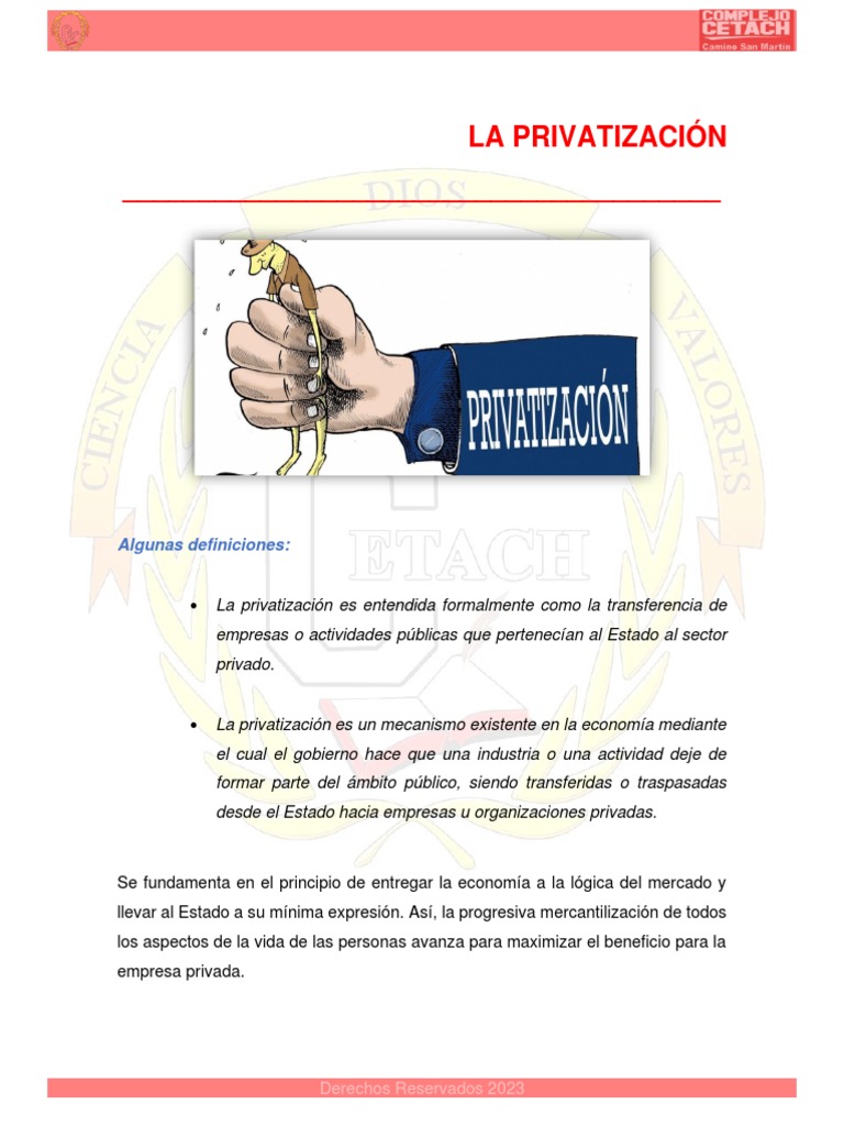 02 de Julio - La Privatización | PDF | Privatización | Guatemala