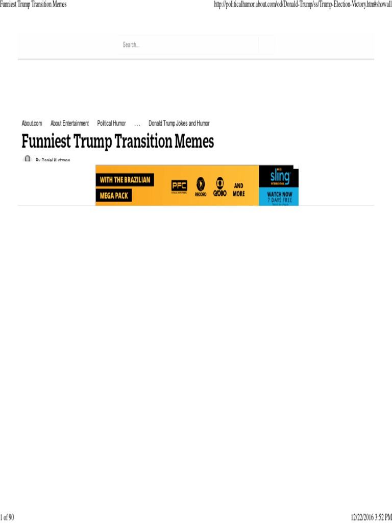 Funniest Trump Transition Memes | PDF | Presidential Transition Of ...