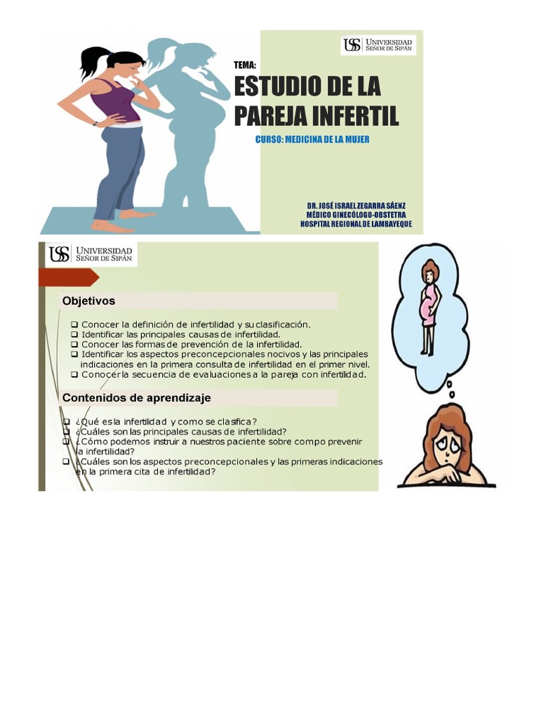 Estudio de La Pareja Infertil | PDF | Esterilidad | Semen