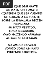 Se Mató Un Tomate (Poesia) | PDF
