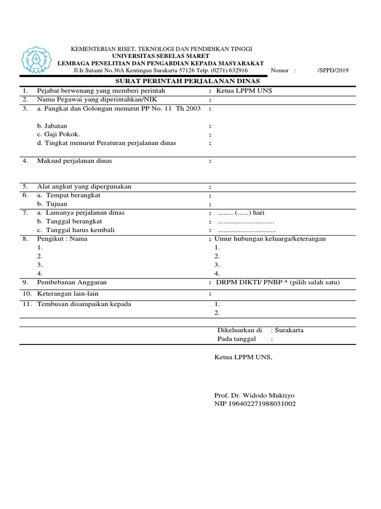 SPPD LPPM Uns Fix 2019 | PDF