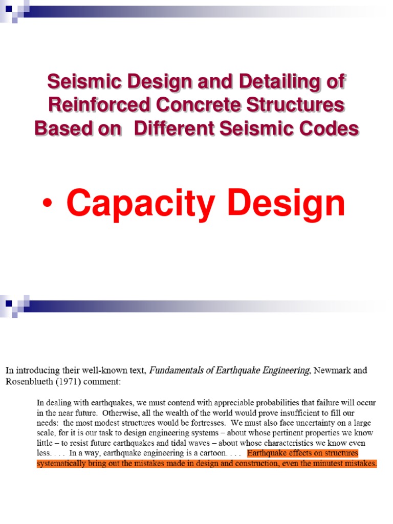 Chapter 7 Seismic Design of RC Structures | PDF | Beam (Structure ...
