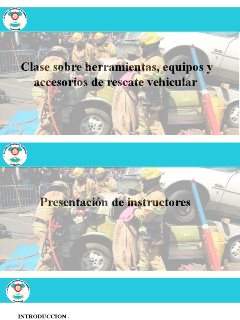 presentacion rescate vehicular (1)-1 | PDF | Tecnología de vehículos ...