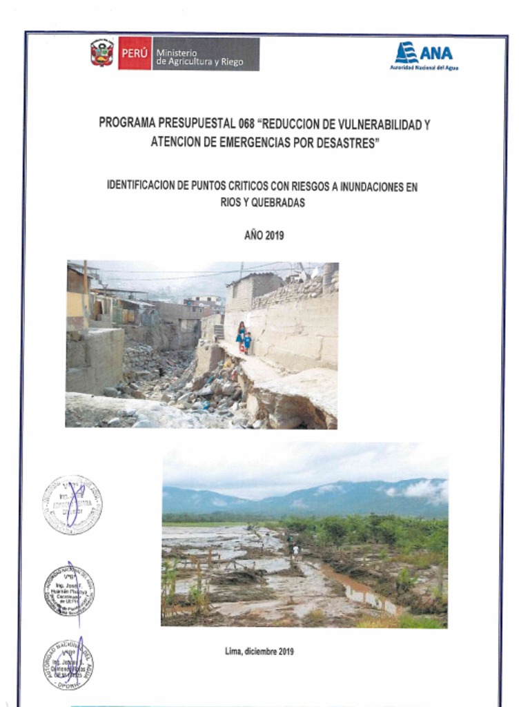 9003 Identificacion de Puntos Criticos Con Riesgo A Inundaciones en Rios y Quebradas Del ...