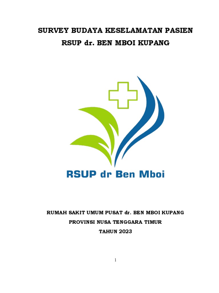RSUP Budaya Keselamatan Pasien | PDF