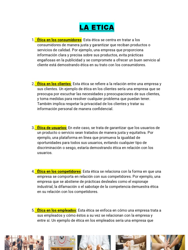 La Etica | PDF | Negocios