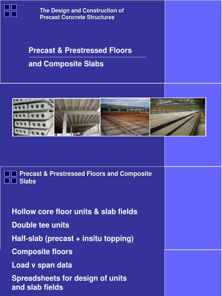 Precast & Prestressed Concrete Slabs | PDF | Precast Concrete ...