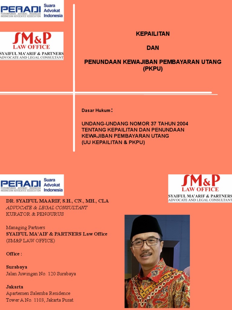 Slide Kepailitan & PKPU SM | PDF
