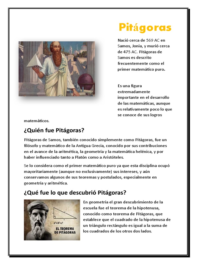 Pitagora S | PDF
