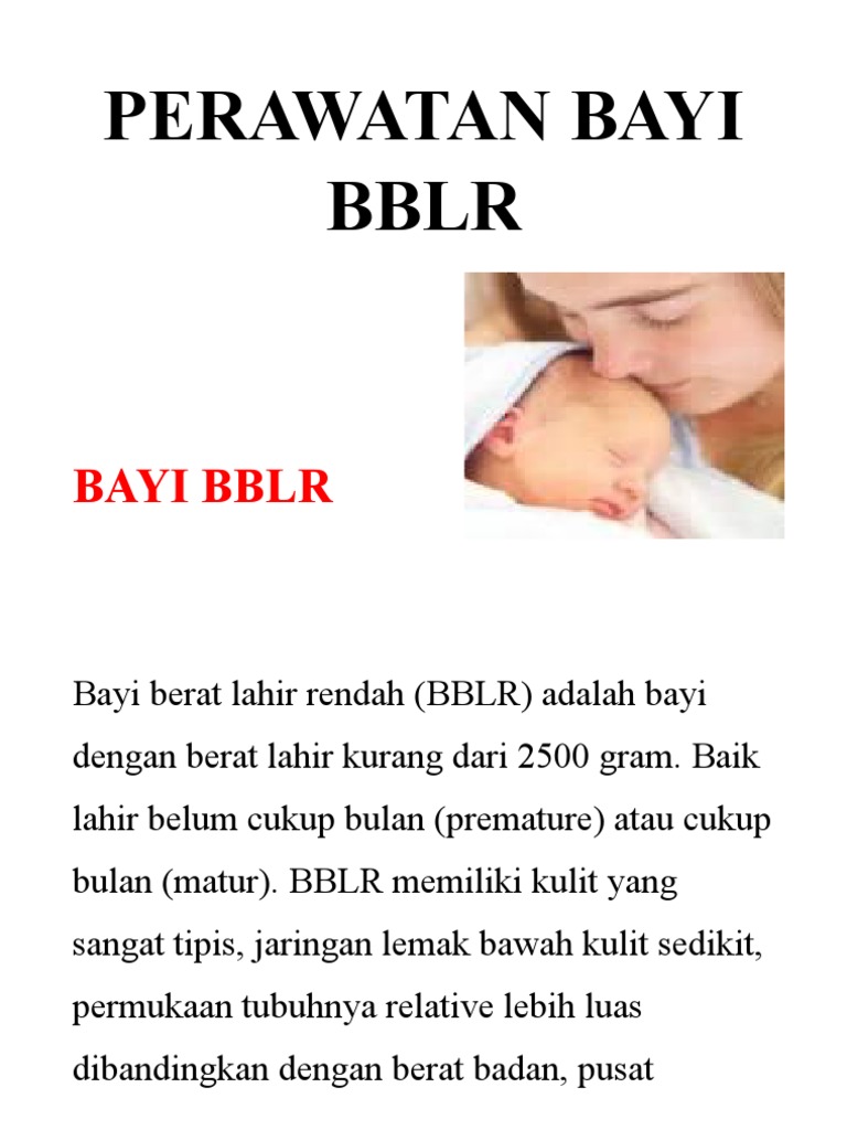 Lembar Balik BBLR | PDF | Self-Improvement | Wellness
