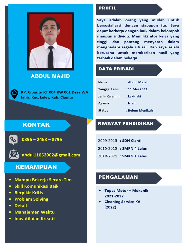 CV Abdul Majid | PDF