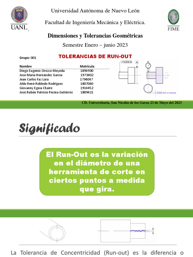 Tolerancias de Run-Out | PDF | Ingeniería mecánica