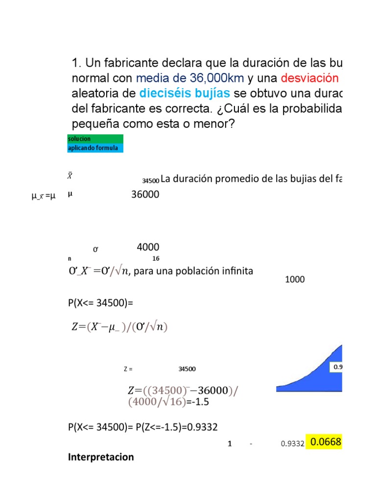 EJERCICIOS JUEVES 9 JUNIO ESTADISTICA II | PDF | Error estándar | Matemáticas