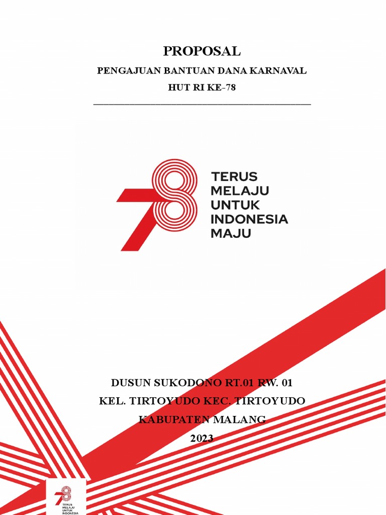 Proposal Bantuan Dana Karnaval | PDF