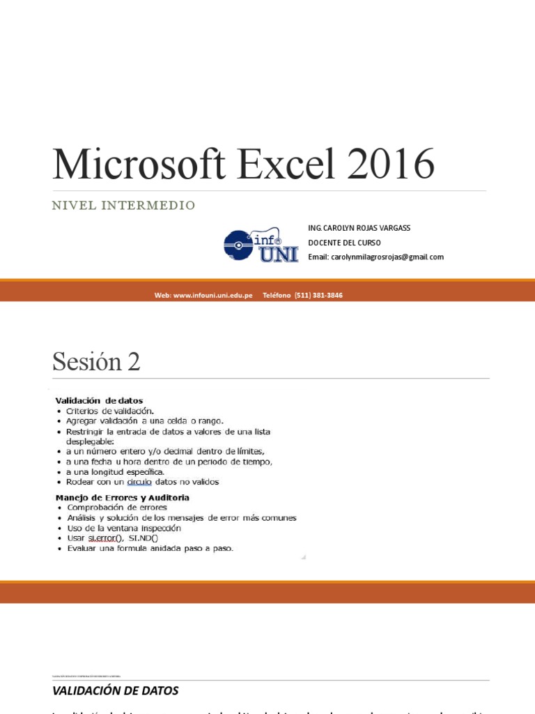 Microsoft Excel - NIVEL INTERMEDIO 2 | PDF