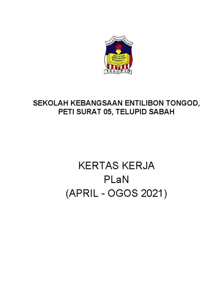 KERTAS KERJA PLaN SKET 2021 | PDF