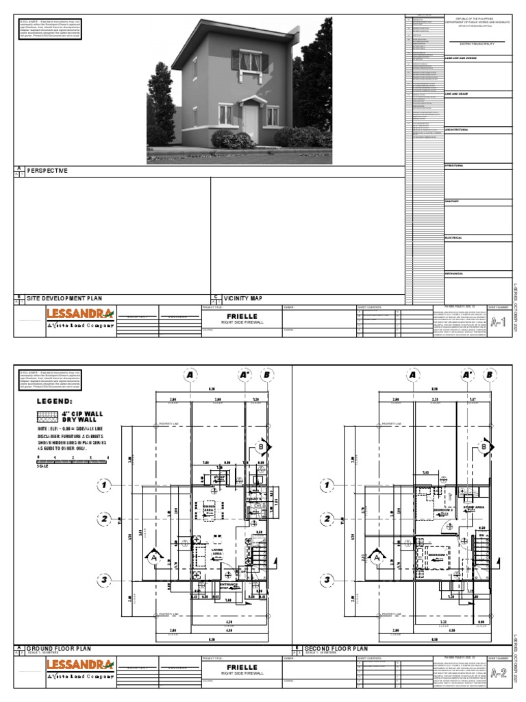 Firewall Floor Plan and Elevation | PDF | Architectural Elements ...