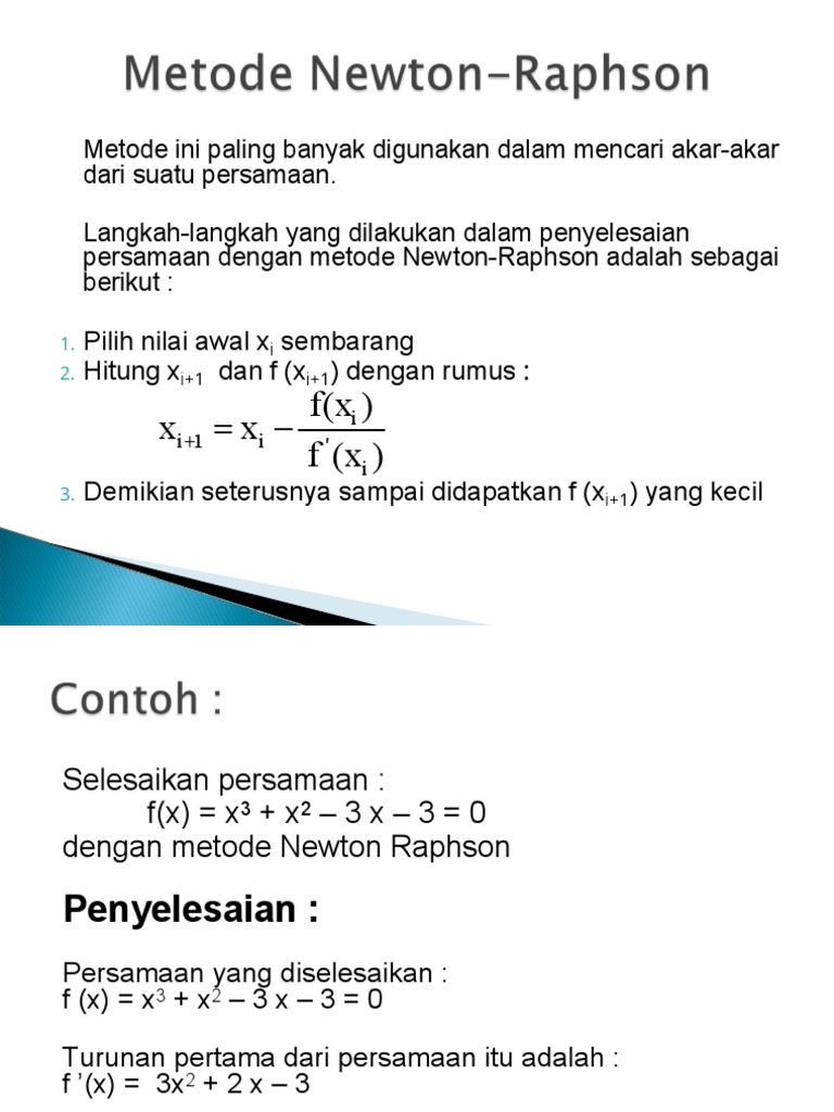 Metode Newton Rephson | PDF